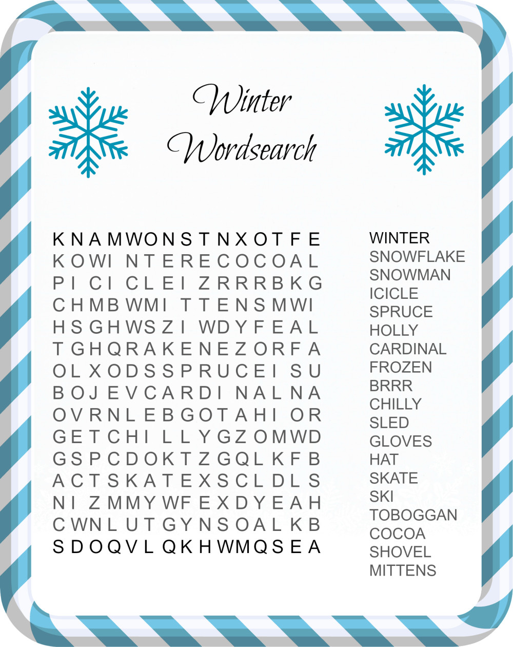 Fun Christmas Word Search Printables & Coloring Sheets - Merry About Town
