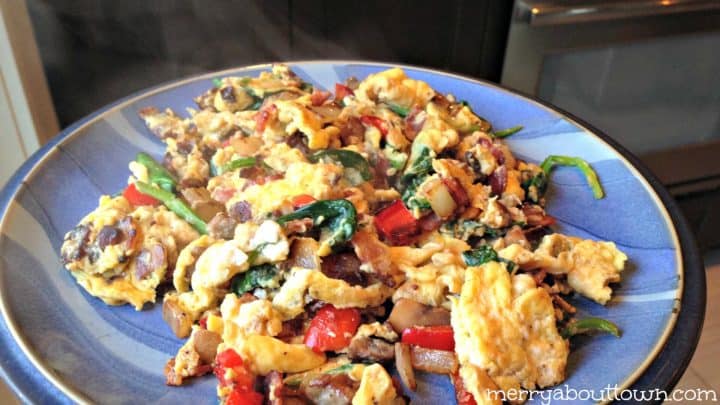 Paleo Breakfast - Messy Egg Scramble - Merry About Town