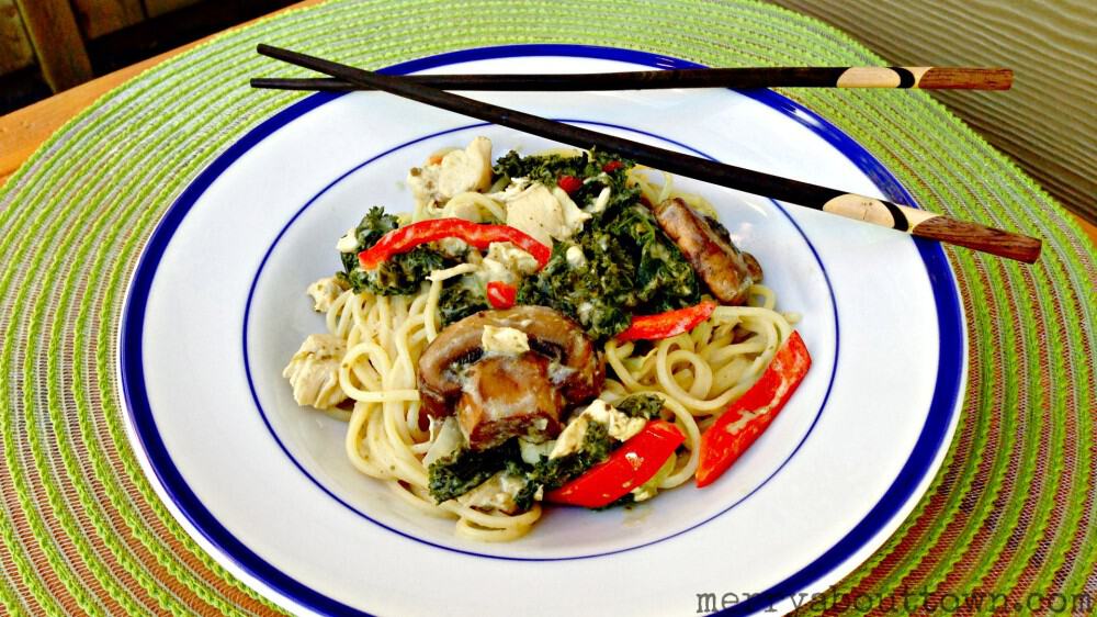 Chicken Green Curry Noodles - Merry About Town
