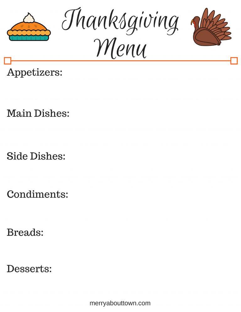 Have a Happy Thanksgiving with these Hosting Tips (w/Free Printables ...