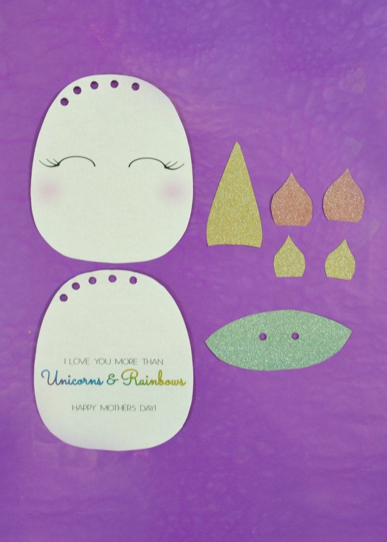 Adorable Unicorn DIY Mother's Day Card - Merry About Town