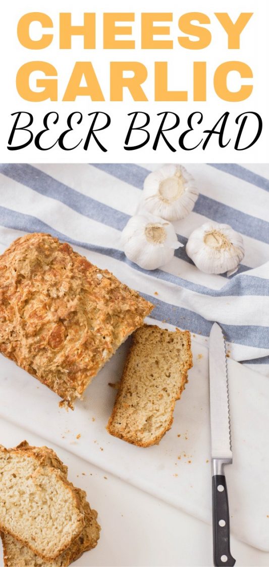 Cheesy Garlic Beer Bread - Merry About Town