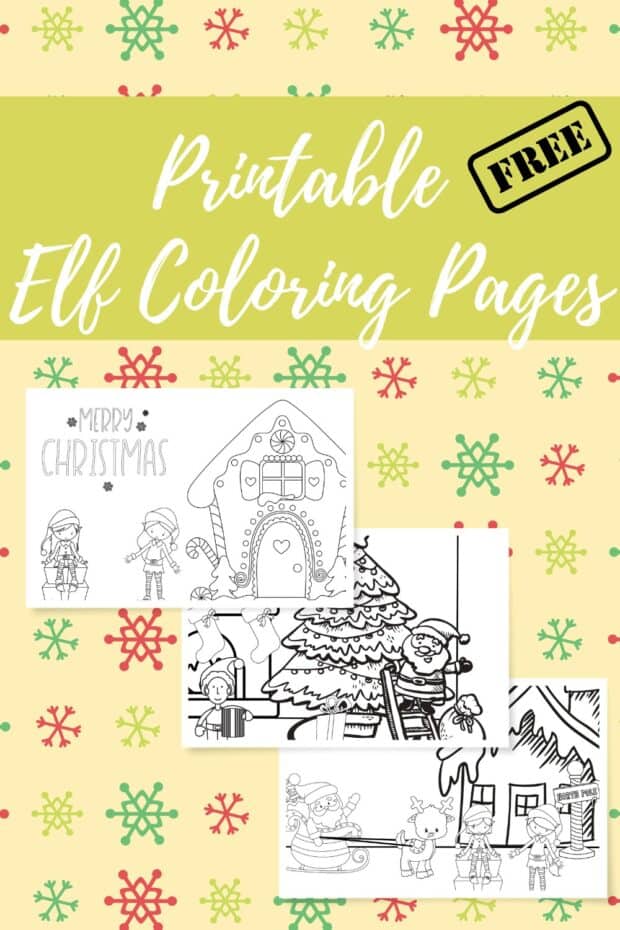Elf Coloring Pages- Free Printable - Merry About Town