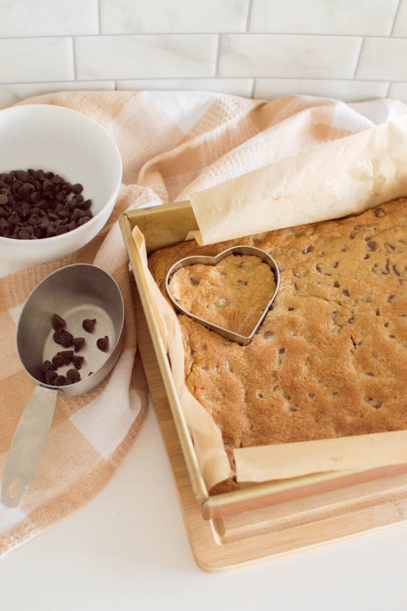 Heart-Shaped Chocolate Chip Cookies - Merry About Town